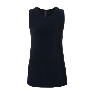 Norma Kamali Femme, Tops, Bleu, Taille: 38 FR Sleeveless Top