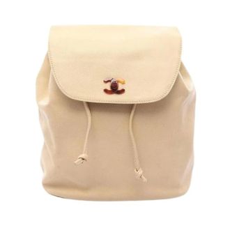 Chanel Pre-owned Vintage Backpack - Femme - Pre-owned - Beige - Taille: ONE Size