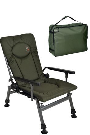 Carpe Diem Angelstuhl Campingstuhl Carp F5R + PK2 Stuhl mit Tasche Abdeckung f&uuml;r Angelstuhl Deluxe Karpfen Angler Campingstuhl