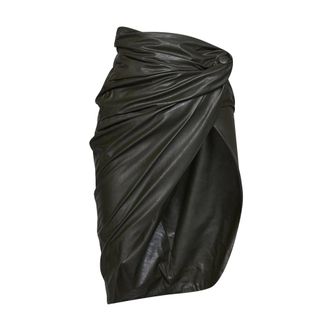Diesel Jupe crayon drap&eacute;e fendue - Femme - Jupes - Noir - Taille: 36 FR
