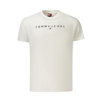 Tommy Hilfiger Wei&szlig;es Baumwoll-Herren-T-Shirt
