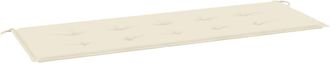 tidyard Bankauflage Sitzpolster Bank Gartenbank Polster Kissen Auflage für Garten Bank, Creme, 150×50×3 cm
