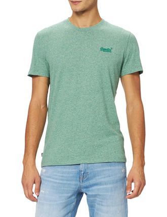 Superdry Herren Vintage Logo Emb Tee T-Shirt, Bright Green Grit, 3XL