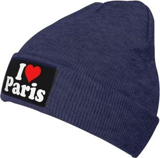 Generic &Eacute;pais Bonnet Souple Tricot&eacute;, Jaime Paris, Doux Beanie Hiver, Bonnet Chapeau Tricot pour Cyclisme, Adultes, Sports