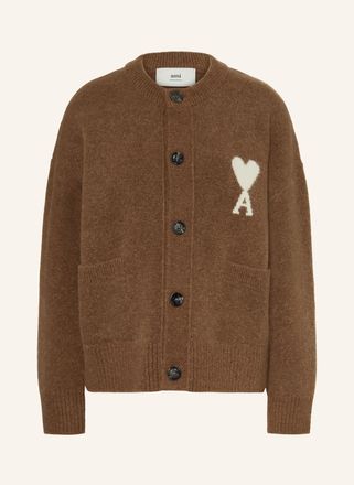 Ami Ami Paris Strickjacke Mit Alpaka braun