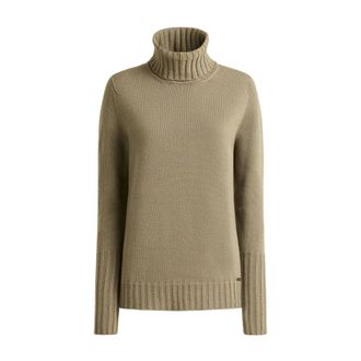Kiton Femme, Pulls, Vert, Taille: 40 FR Pull Col Polo en Cachemire