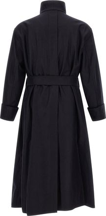 Issey Miyake Shell Trench Coat - Black