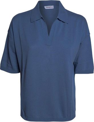 KANGRA Femme, Tops, Bleu, Taille: 38 FR Polo Aperta