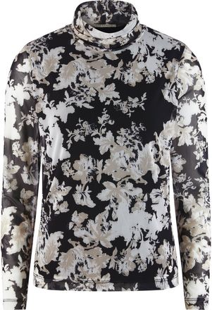 Uta Raasch Mesh-Shirt Stehkragen Uta Raasch schwarz