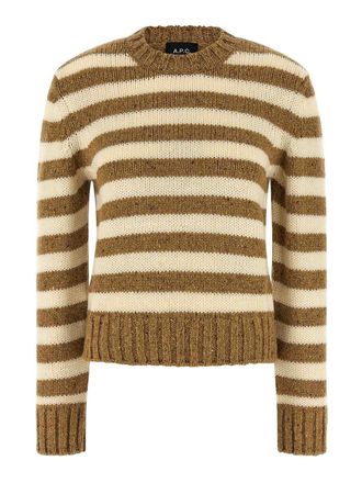 A.P.C. A. P.C. Pull Col Rond - Marron