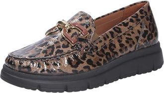 Waldl&auml;ufer Waldlaufer H-Pina Mocassins en cuir, l&eacute;opard, 39.5 EU