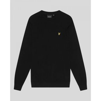 Lyle & Scott KN2136V COTTON CREW-Z865 JET BLACK