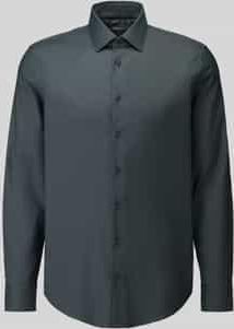 Jake*s Slim Fit Businesshemd mit Kentkragen