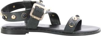 Caryatis Greek Sandals Femme, Chaussures, Noir, Taille: 39 EU Stella Flat Sandal