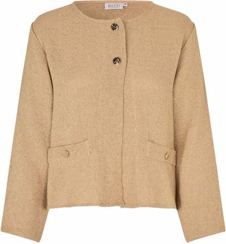 Masai Femme, Pulls, Beige, Taille: 44 FR Gilet Longue Manche