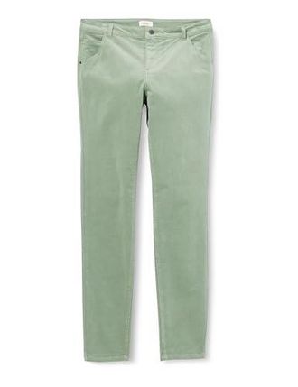 s.Oliver Pantalon Long pour Femme, Coupe ajust&eacute;e, 7210 Vert, 44W / 32L