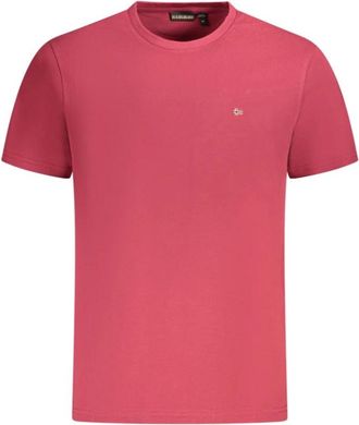 Napapijri Klassisches Crew Neck T-Shirt - - Tops - Herren - Rot - L