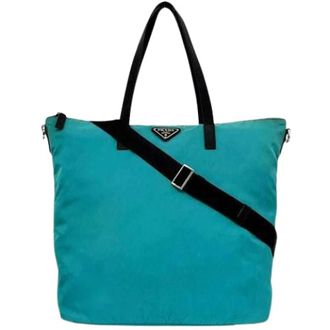 Prada Sac cabas vintage Pre-owned - Femme - Pre-owned - Bleu - Taille: ONE Size