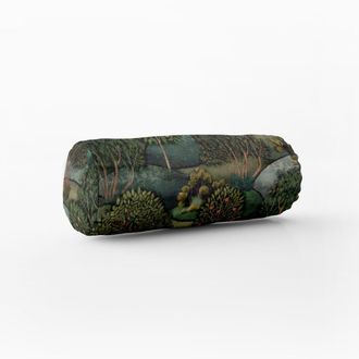 Schöner Leben Kissenhülle Wald Bäume Landschaft grün div. Größen, Größe:15x40cm (ØxB) Nackenrolle