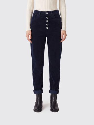 Dondup Straight Cropped Samtjeans Koons von in Braun mit mittlerer Taille