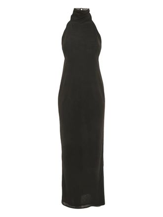 Lovers + Friends Maxikleid mit Neckholder - Schwarz