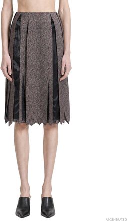 Maison Margiela Fusion Paisley Midi Skirt