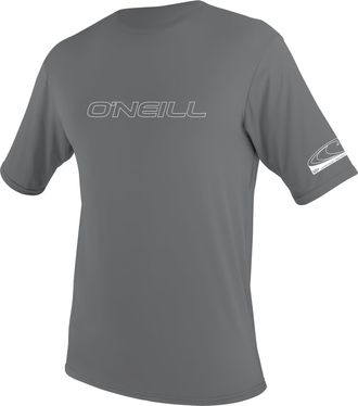 O'Neill Herren Basic Skins UPF 50+ Kurzarm-Sonnenhemd, Rauchgrau, Gr&ouml;&szlig;e L