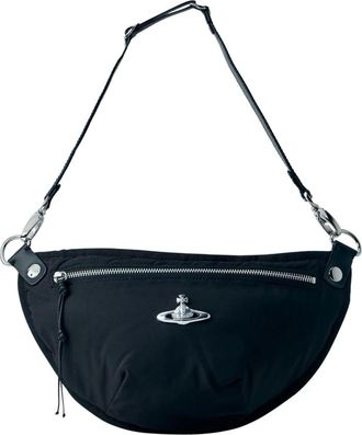 Vivienne Westwood Homme, Sacs, Noir, Taille: ONE Size City Crossbody Bag