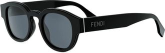 Fendi Signature Sonnenbrille - - Accessories - unisex - Schwarzk - 48 MM