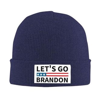 Generic Allez Brandon! Homme Femme Bonnets Tricot&eacute; &Eacute;pais Bonnets Hiver Chaud Bonnet De Trawler pour Course &Agrave; Pied Ski Toutes Les Saisons