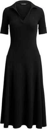 Ralph Lauren Robe midi nervur&eacute;e en coton m&eacute;lang&eacute;