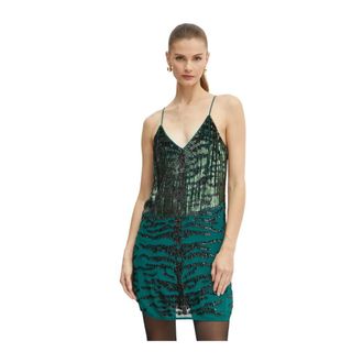 Pinko Pailletten-Minikleid - - Dresses - Damen - Gr&uuml;n - XS