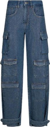 Liu Jo Femme, Jeans, Bleu, Taille: W25 Cargo Jeans avec Strass