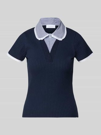 Rich & Royal Strickshirt mit Hemdblusenkragen