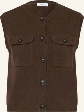 Darling Harbour Darling Harbour Strickweste Mit Cashmere braun