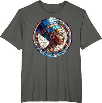 Creativemotions &Auml;gyptische K&ouml;nigin Nofretete - Mosaikkunst T-Shirt