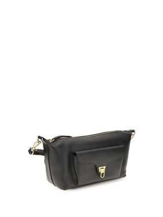 Coccinelle Womens Beat Generation Shoulder Bag Noir Calf Leather Bos Taurus