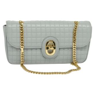 Celine Sac bandouli&egrave;re vintage en cuir Pre-owned - Femme - Pre-owned - Gris - Taille: ONE Size