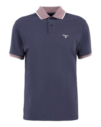 Barbour Leichtes Poloshirt aus Baumwolle mit Kontrastb&uuml;ndchen, Tailored Fit in