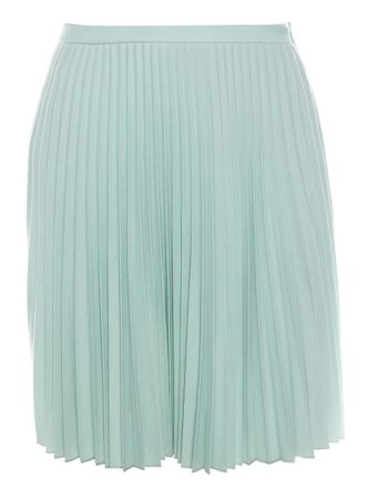 Christopher Kane minijupe en laine à design plissé - Vert