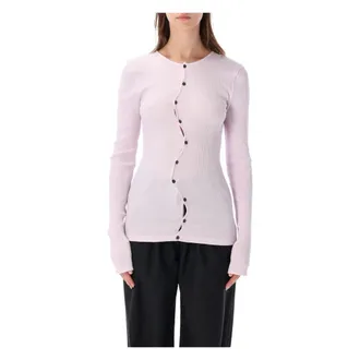 OperaSPORT Claire Nahtloser Cardigan - - Knitwear - Damen - Rosa - M