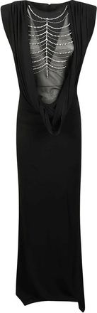 John Richmond Robe longue Riciomi - Femme - Robes - Noir - Taille: 36 FR