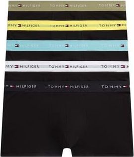 Tommy Hilfiger Lot de 5 cale&ccedil;ons en coton m&eacute;lang&eacute;
