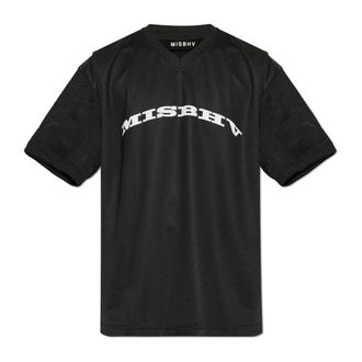 Misbhv Misbhv, Homme, Tops, Noir, Taille: XL V-Neck T-Shirt