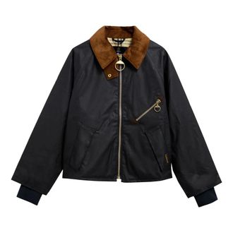 Barbour Femme, Vestes, Bleu, Taille: 38 FR Arlene Waxed Jacket