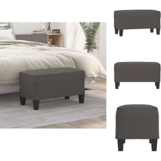 vidaXL Sitzb&auml;nke - Living Sitzbank Grau 70x35x41 cm Kunstleder