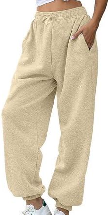 Generic Vente Flash HUIFUAO Pantalon de Surv&ecirc;tement Femme Grande Taille Pantalon Jogging Femme Pantalon Hiver Femme Taille Elastique Gym Pantalon Sport Femme 