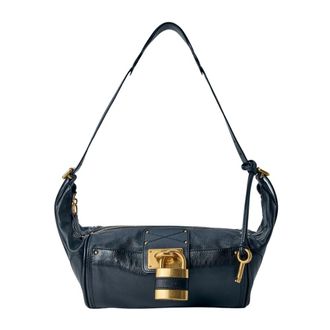 Chlo&eacute; Paddington Grained Shoulder Bag - - Bags - Damen - Schwarzk - ONE SIZE