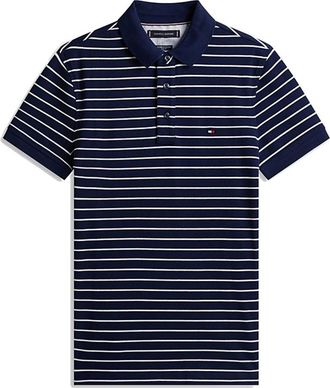 Tommy Hilfiger Homme, Tops, Bleu, Taille: XL 1985 Slim Fit Pique Polo