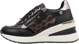 Xti Sneakers Femme L&eacute;opard - Chaussures Confortables et polyvalentes - Mode d&eacute;contract&eacute;e - Mod&egrave;le 14437801 (Taille36)